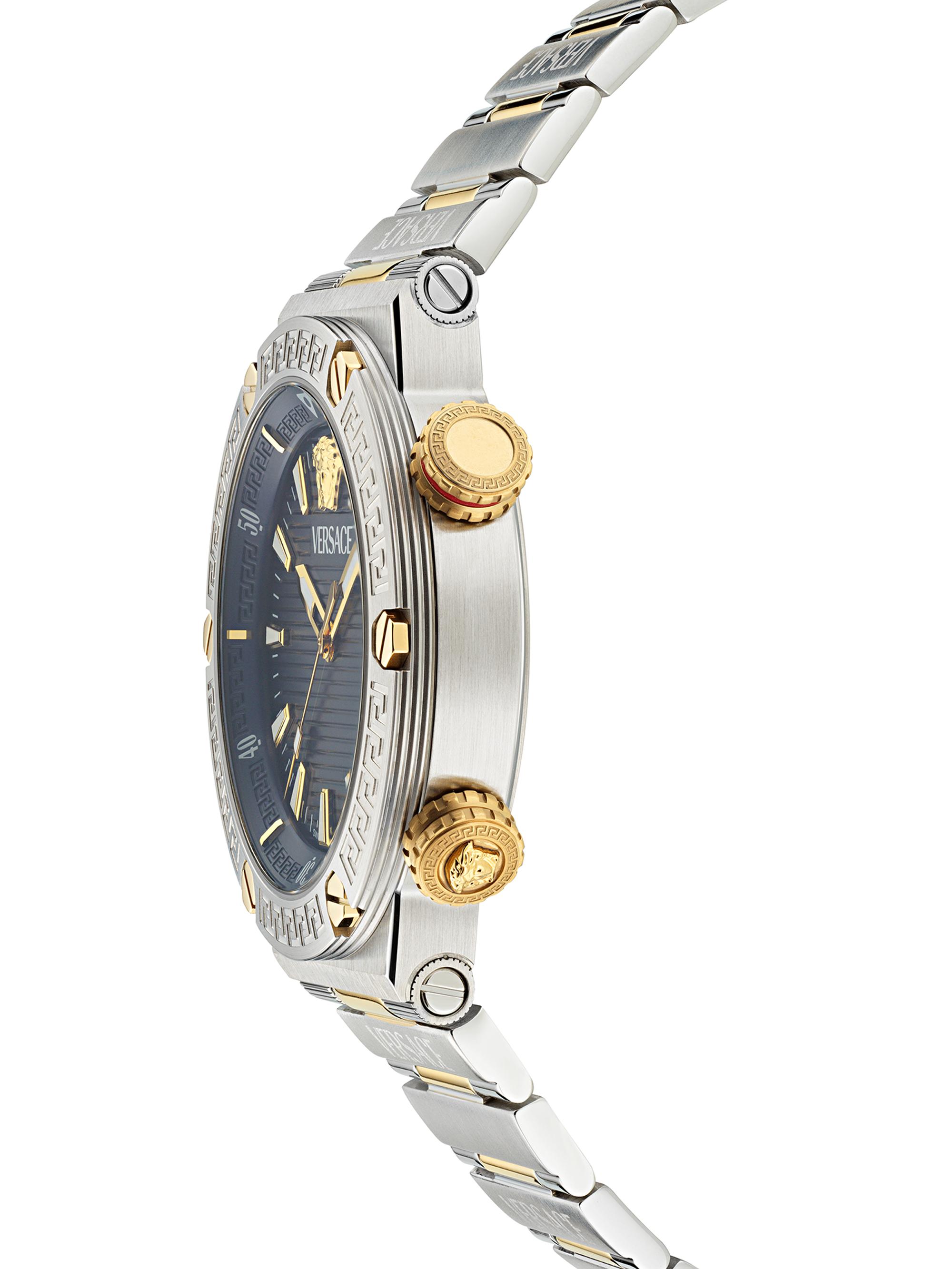 Versace Greca Logo Diver Stainless Steel Bracelet Watch/43MM | Saks ...