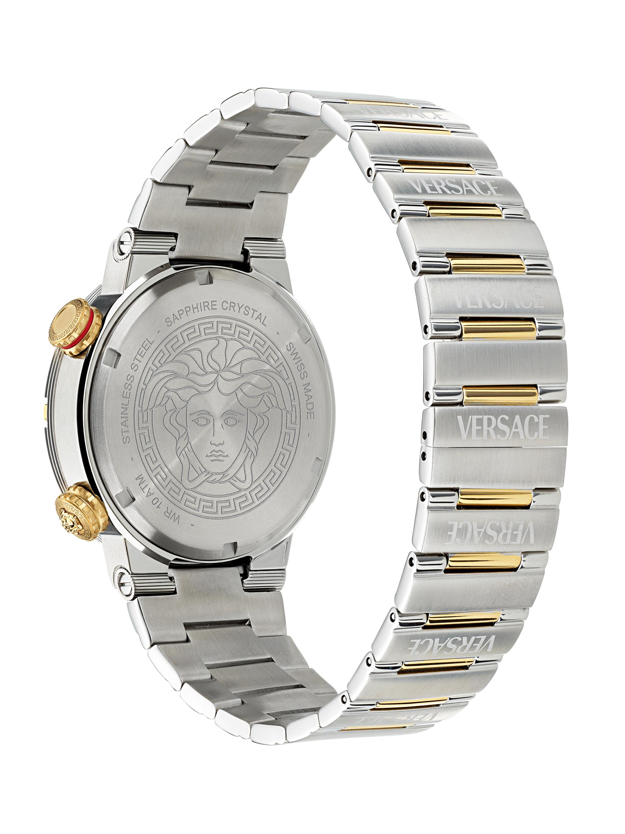 Versace Greca Logo Diver Stainless Steel Bracelet Watch/43MM | Saks ...