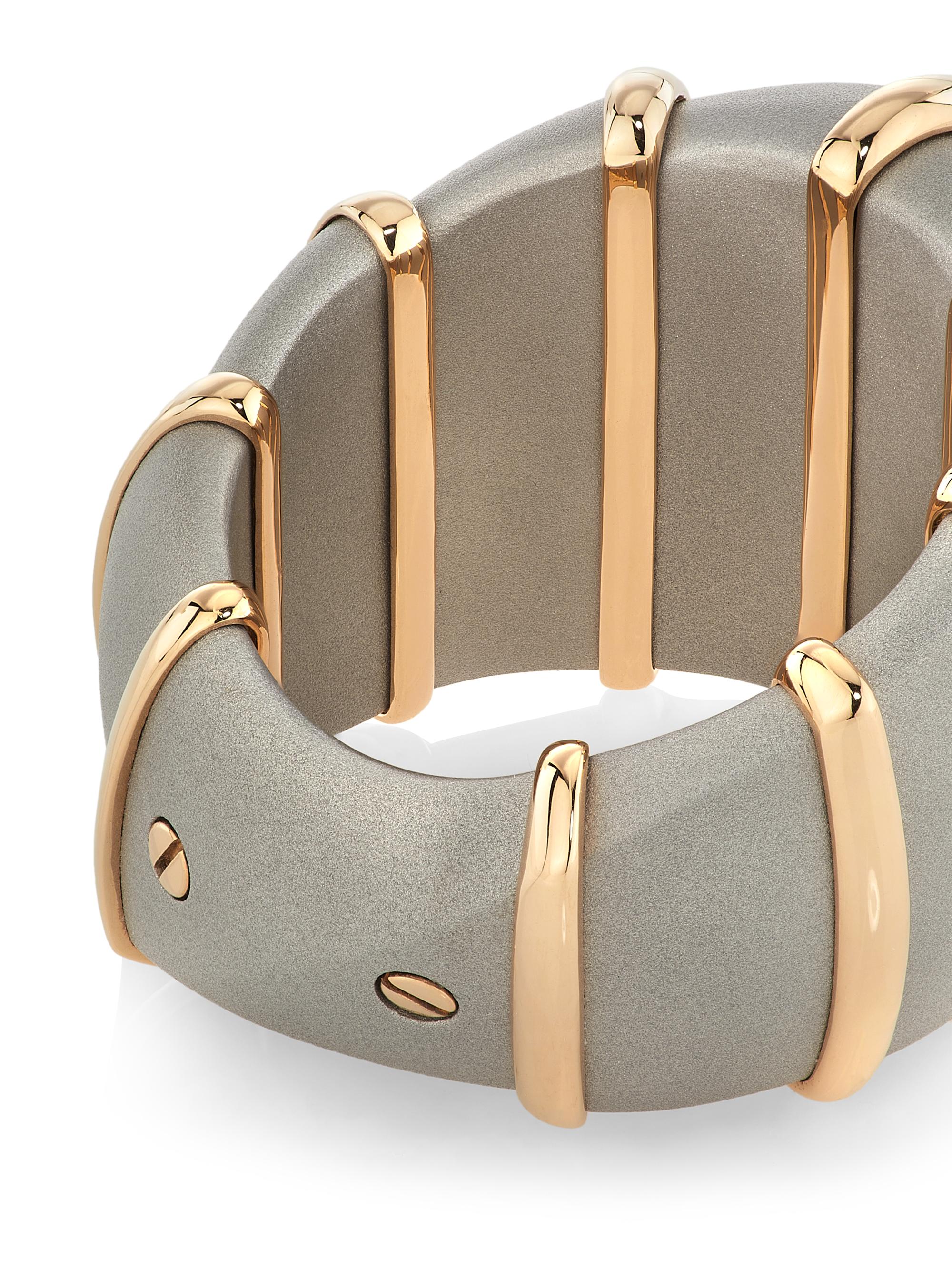 Vhernier Ardis Aluminum & 18K Rose Gold Ring | Saks Fifth Avenue