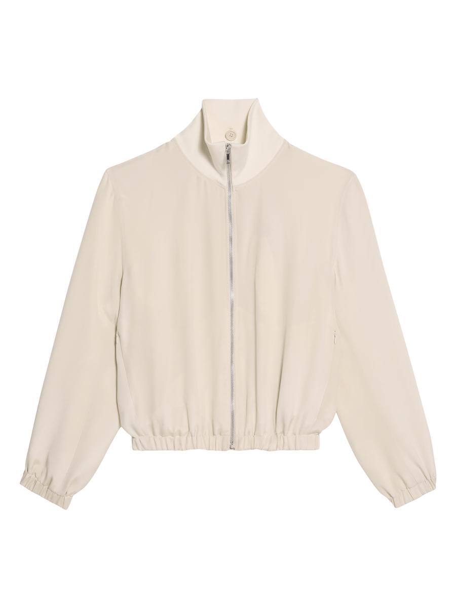 Helmut Lang Bomber Silk Zip Jacket | Saks Fifth Avenue