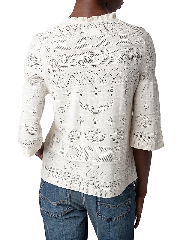 Shop Zadig & Voltaire Taho Dentelle Cotton Tunic Blouse Shop Zadig & Voltaire Taho Dentelle Cotton Tunic Blouse