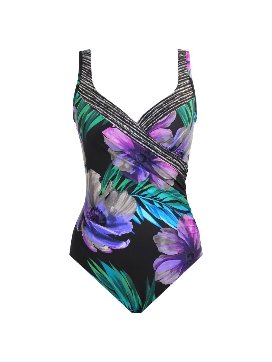 Miraclesuit Swim Flora Aura Its A Wrap One-Piece Swimsuit | Saks Fifth ...