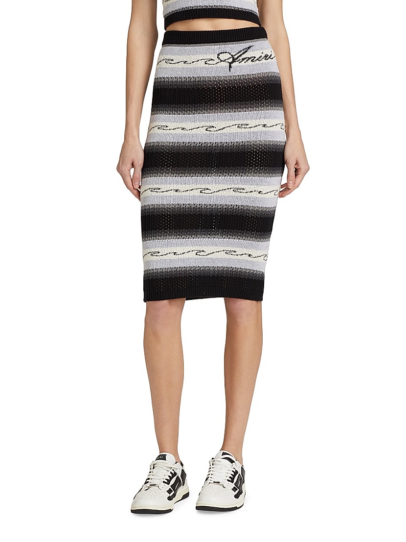 Shop Amiri Wave Baja Striped Body-Con Skirt | Saks Fifth Avenue Shop Amiri Wave Baja Striped Body-Con Skirt | Saks Fifth Avenue
