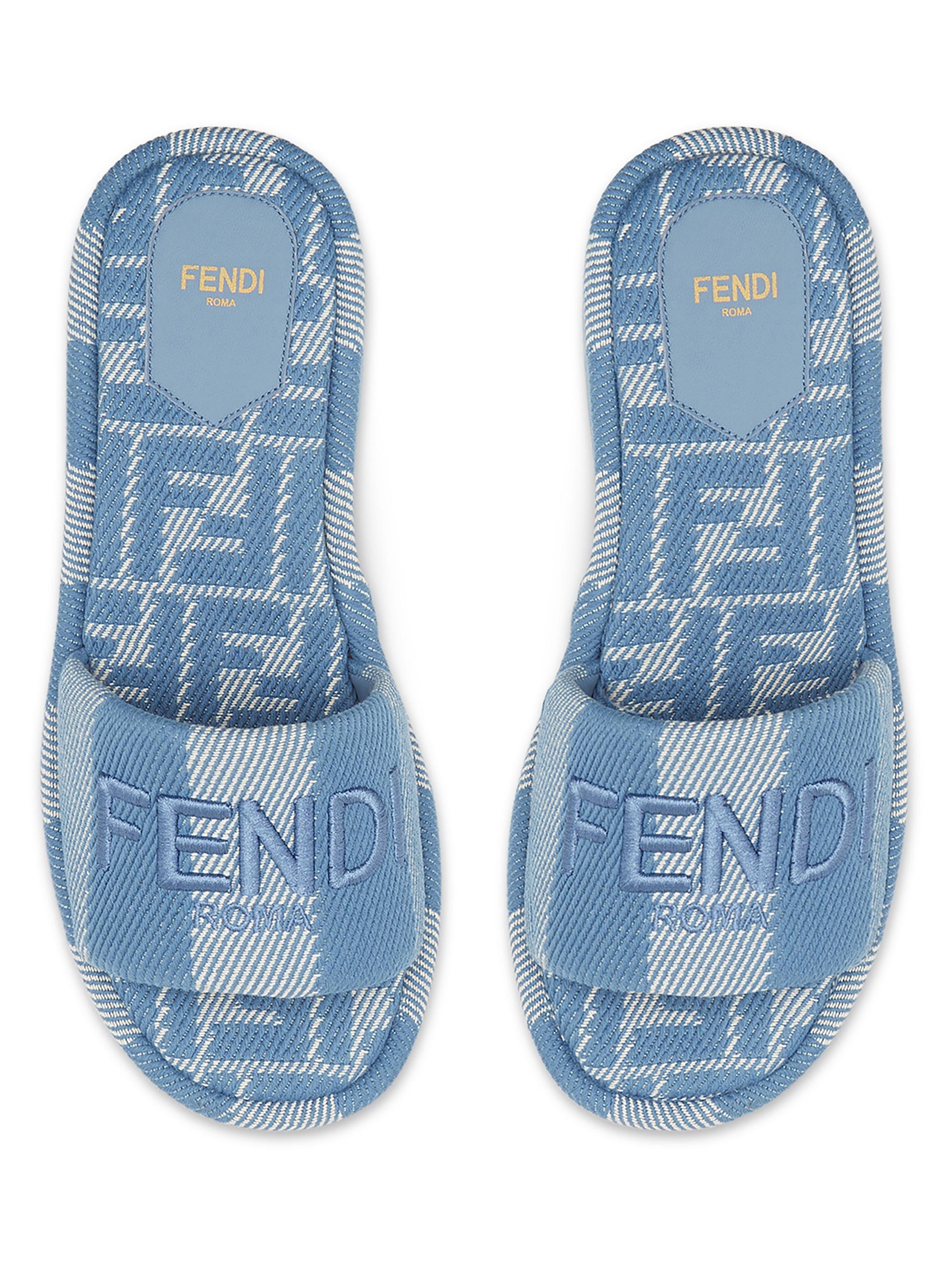 Fendi Sunshine 65MM Pequin Striped Platform Slides | Saks Fifth Avenue