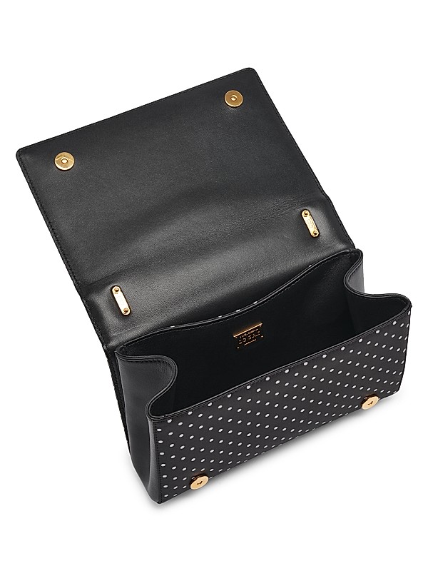 Shop Dolce&Gabbana DG Girl Polka Dot Leather Crossbody Bag Shop Dolce&Gabbana DG Girl Polka Dot Leather Crossbody Bag