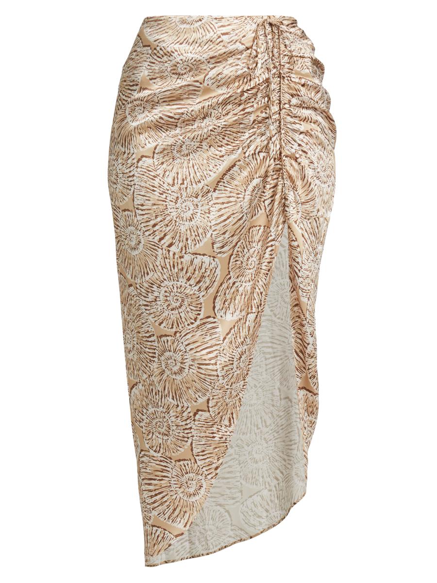 Cami NYC Amanda Shell-Print Silk Skirt | Saks Fifth Avenue
