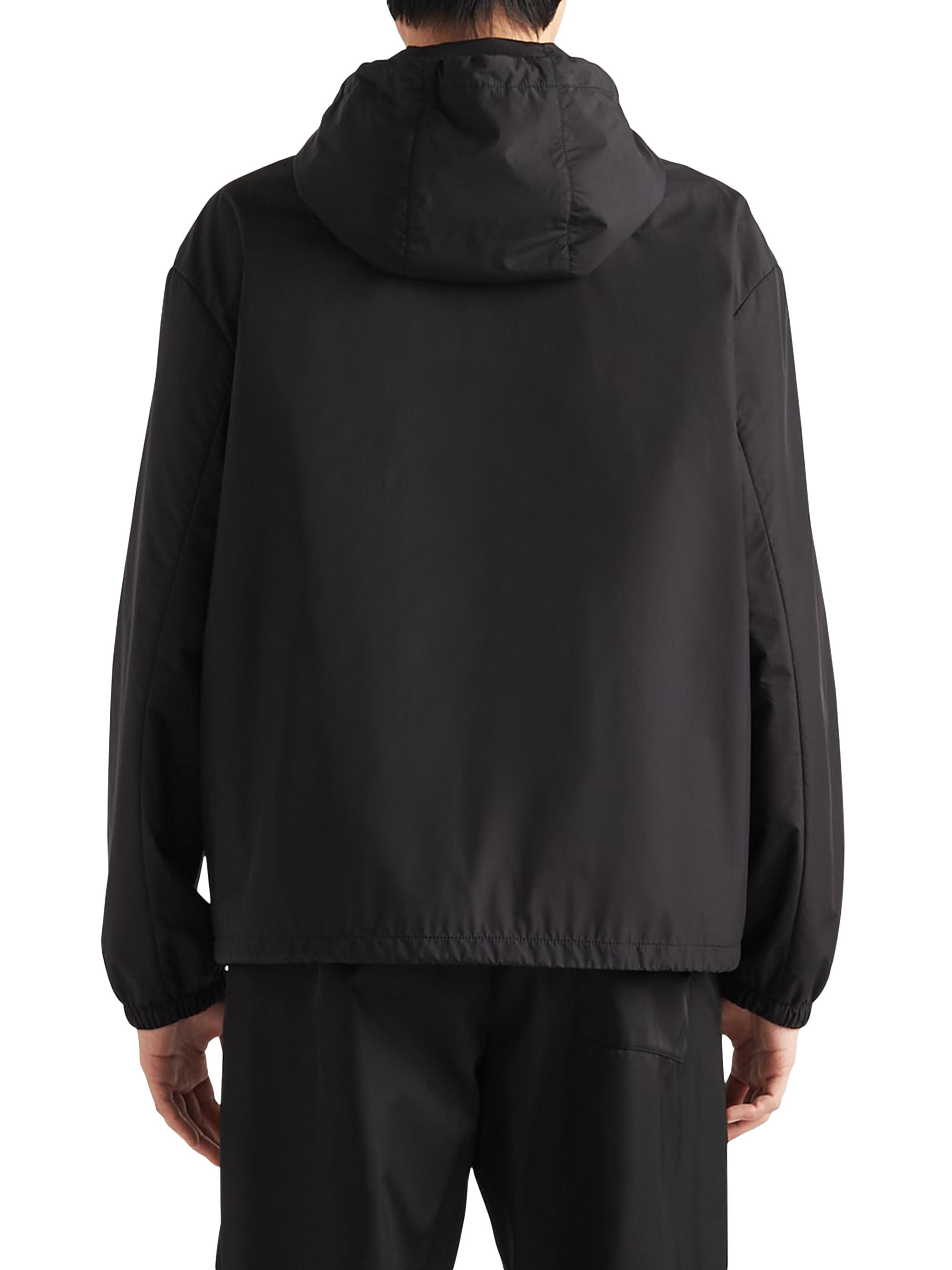 Prada Silk and Leather Blouson Jacket | Saks Fifth Avenue