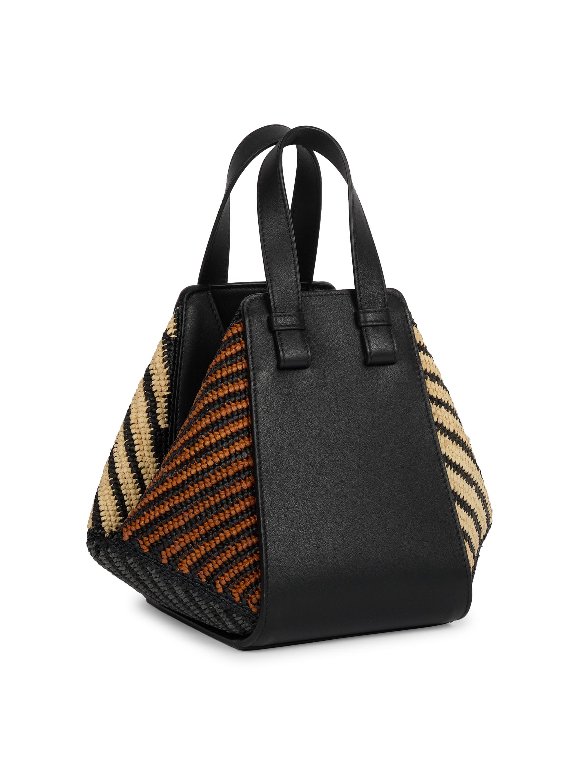 LOEWE LOEWE x Paula's Ibiza Hammock Compact Striped Raffia Bag | Saks ...
