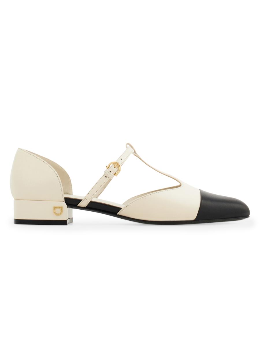 Shop FERRAGAMO Linette Cap-Toe Mary Janes | Saks Fifth Avenue