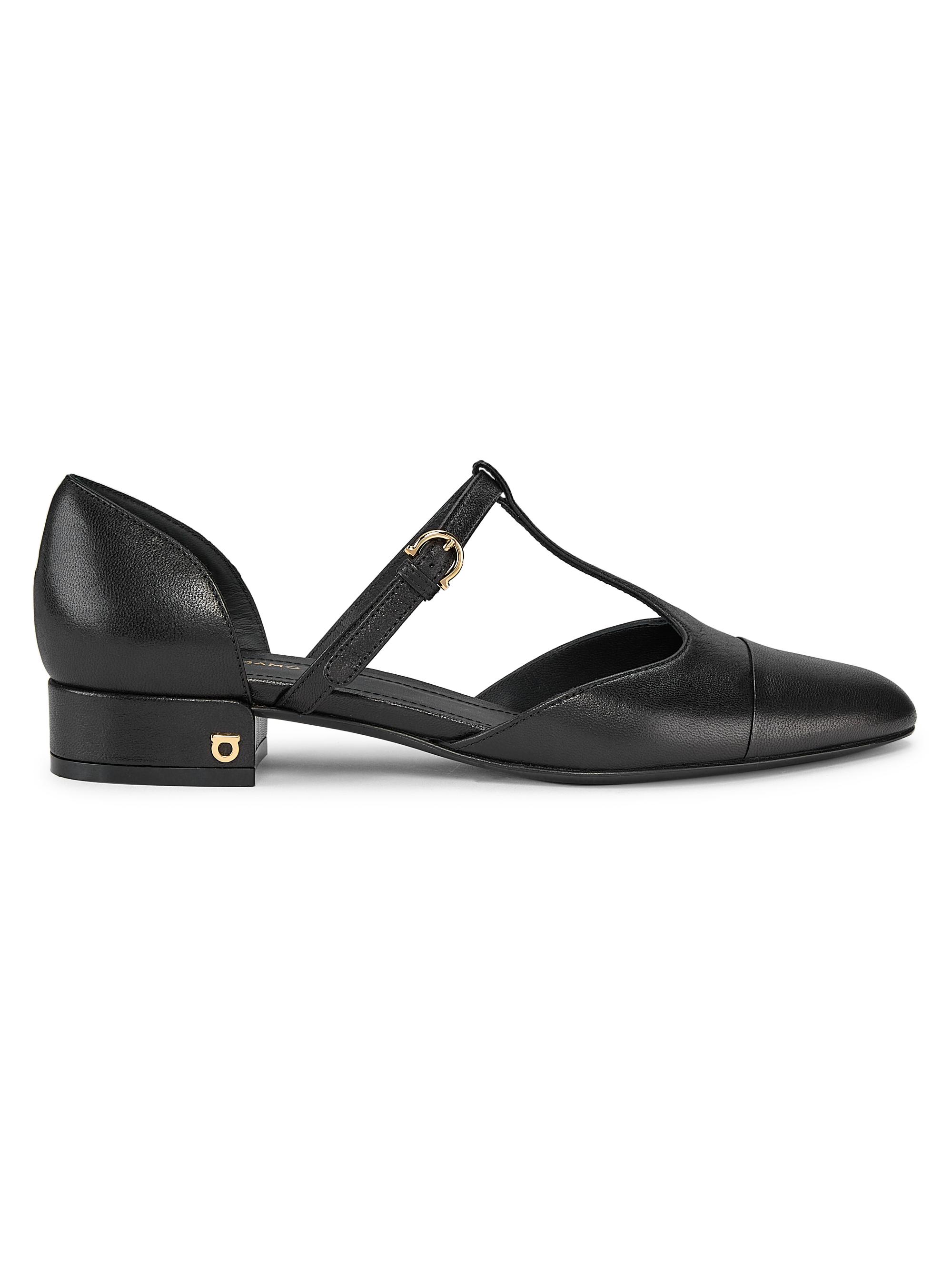 FERRAGAMO Linette Cap-Toe Mary Janes | Saks Fifth Avenue