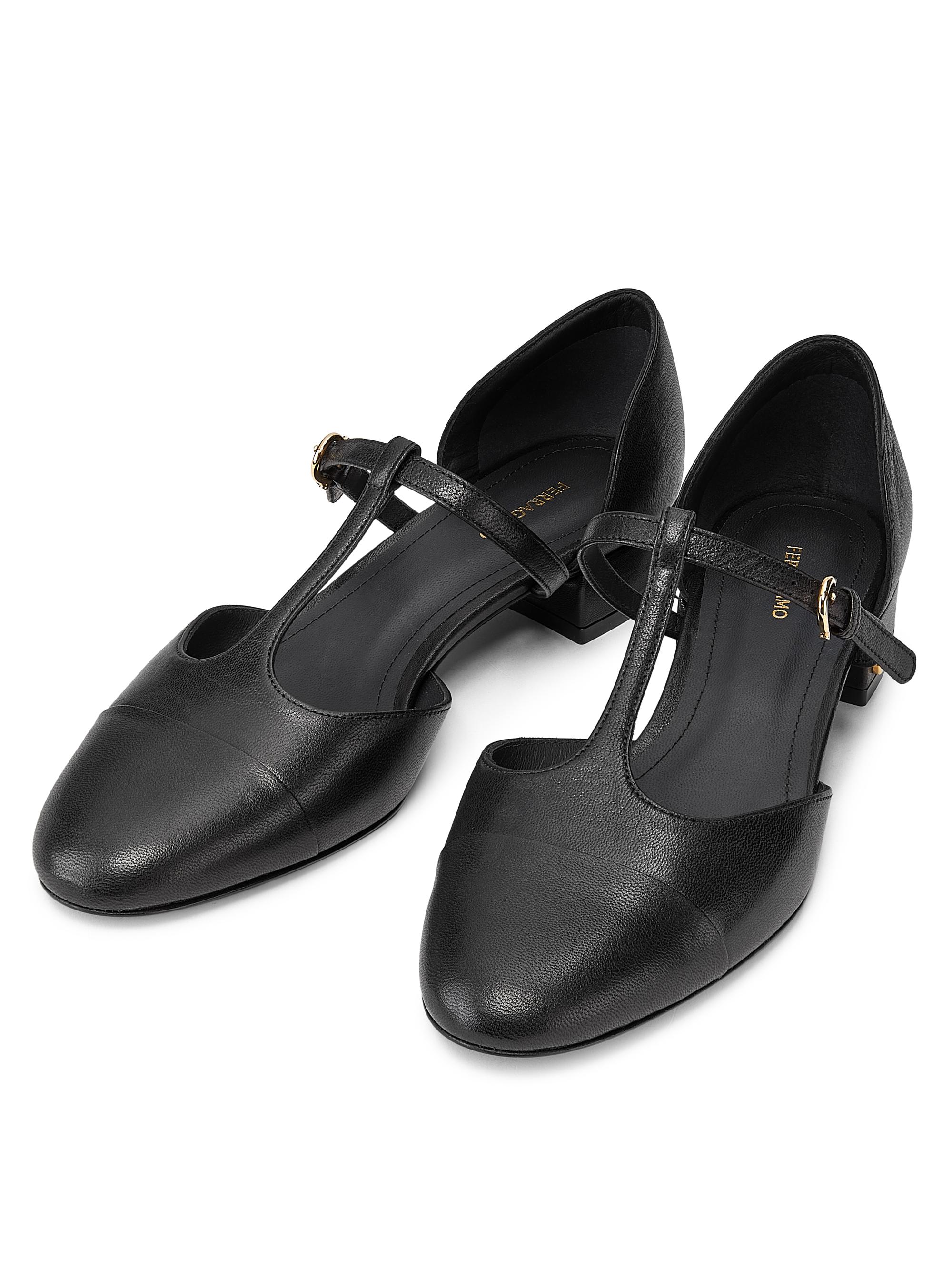 FERRAGAMO Linette Cap-Toe Mary Janes | Saks Fifth Avenue