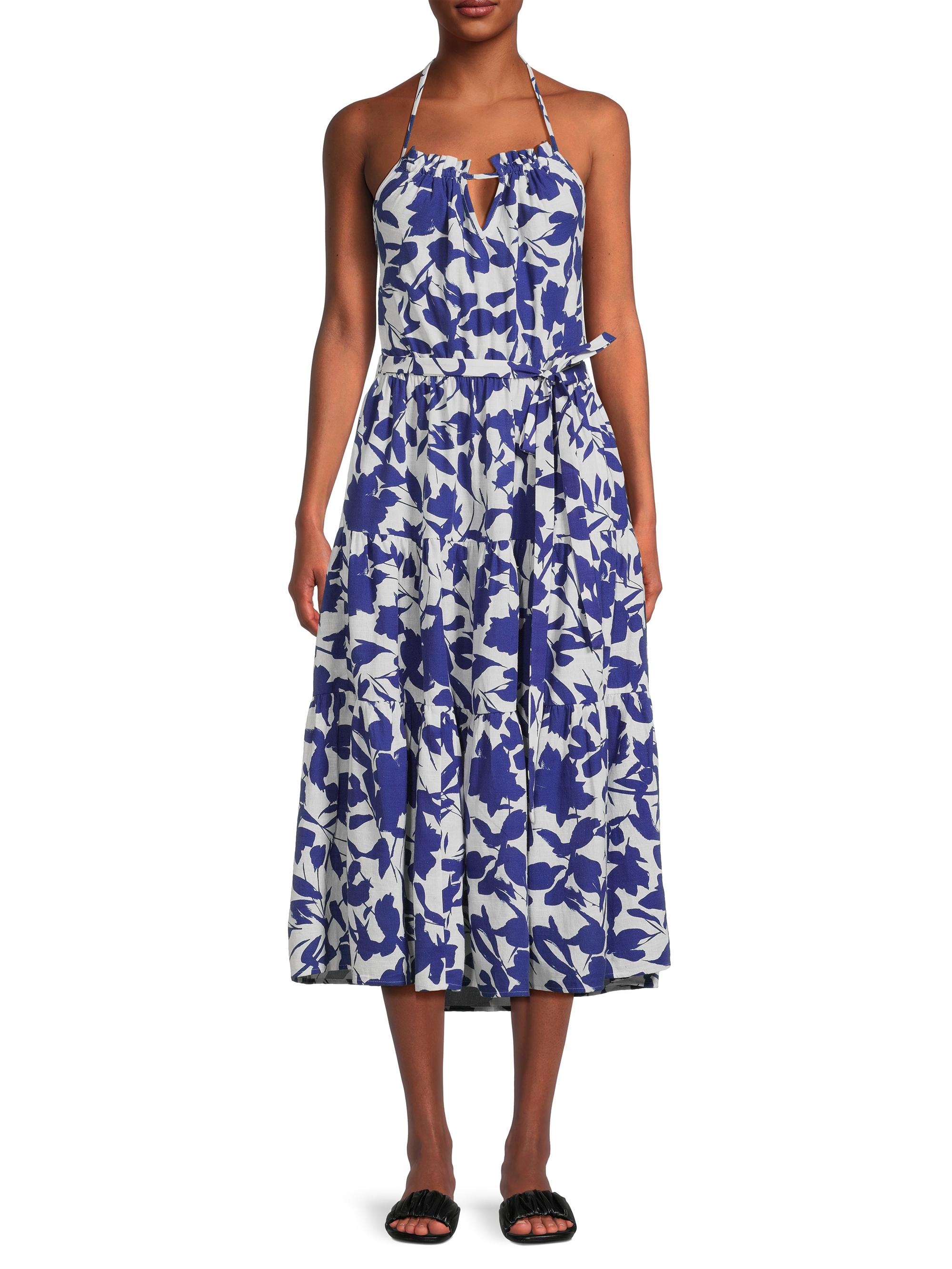 Change of Scenery Abbie Leaf Cotton Halter Dress | Saks Fifth Avenue