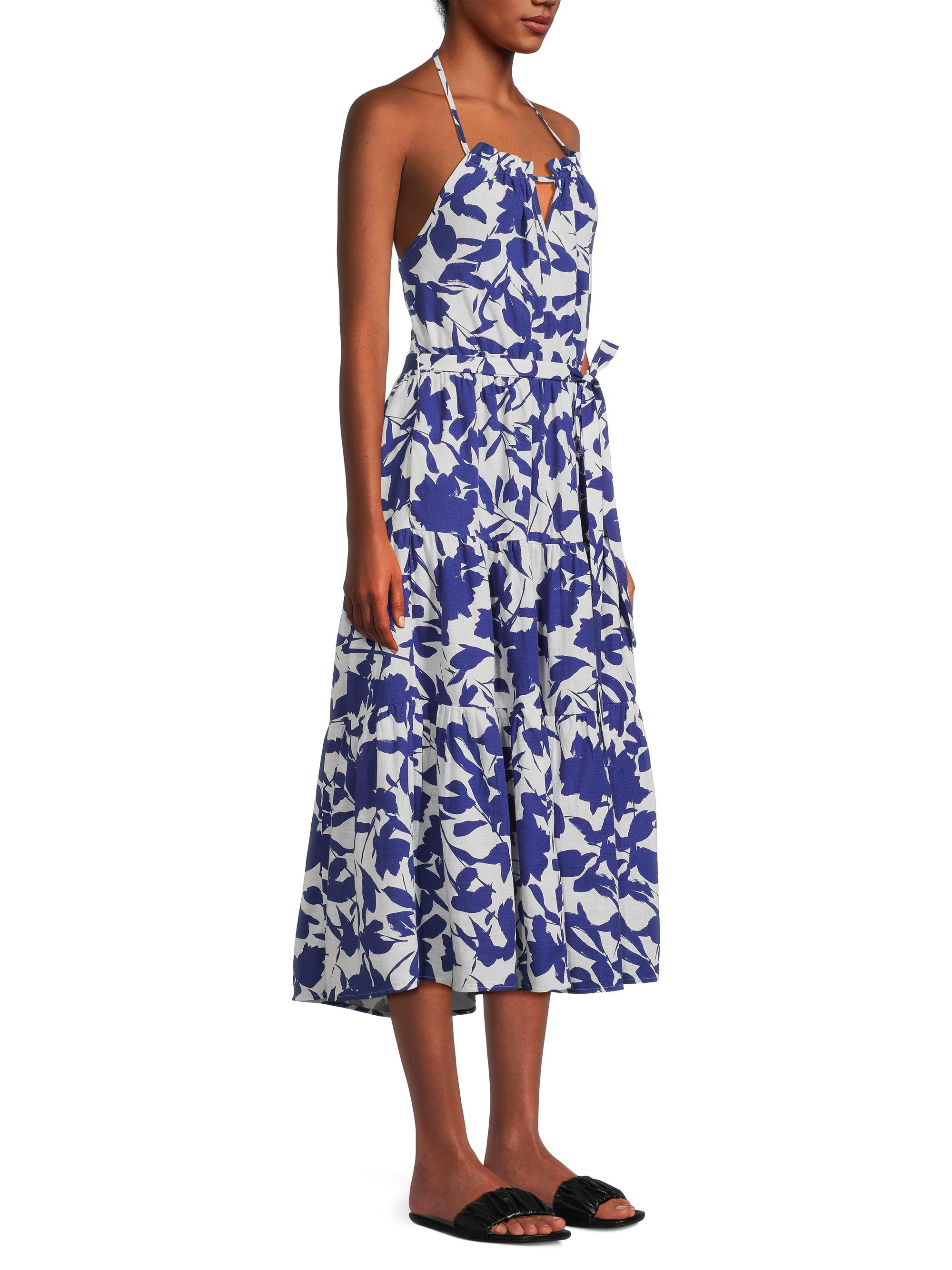 Change of Scenery Abbie Leaf Cotton Halter Dress | Saks Fifth Avenue