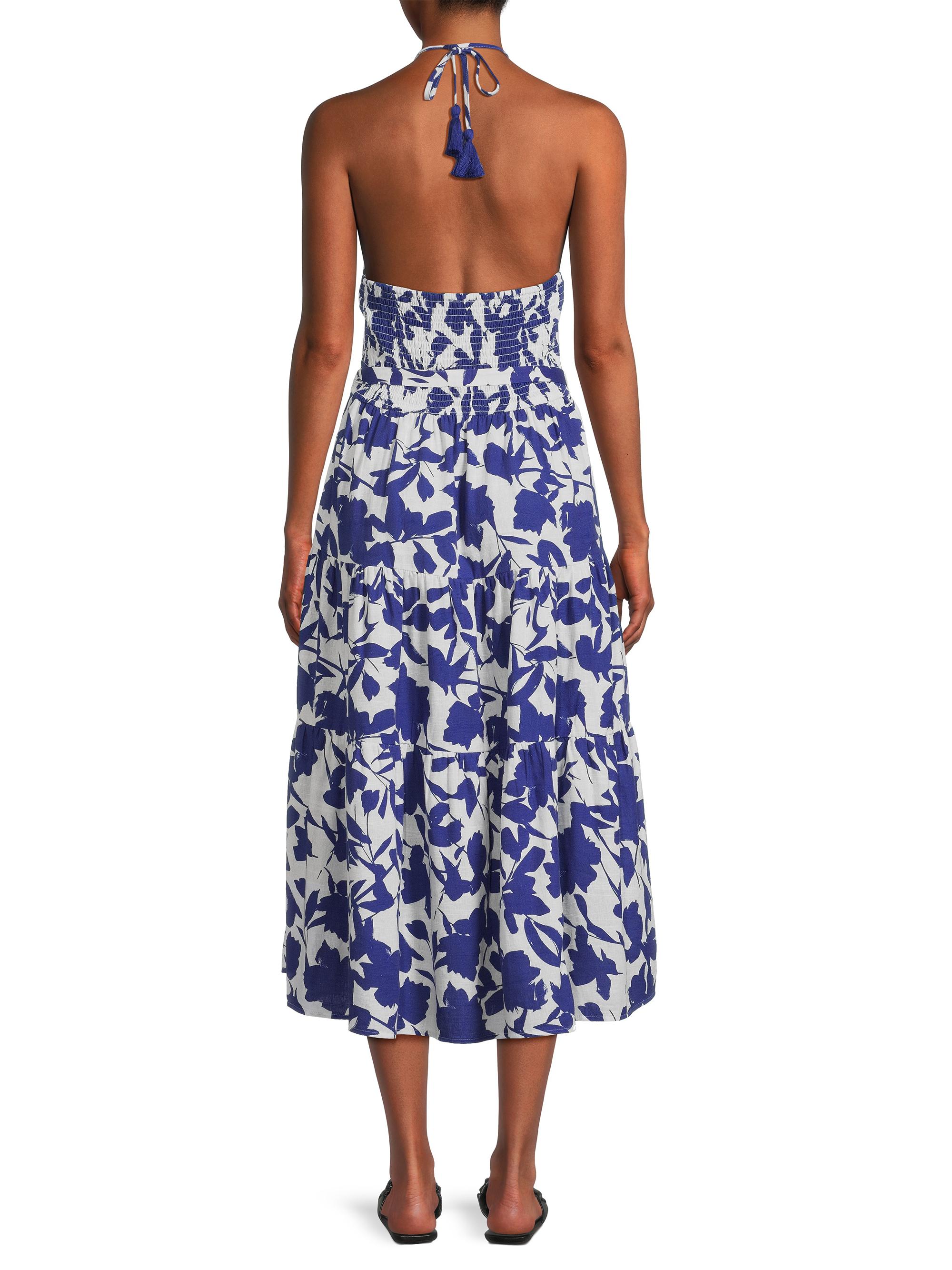 Change of Scenery Abbie Leaf Cotton Halter Dress | Saks Fifth Avenue