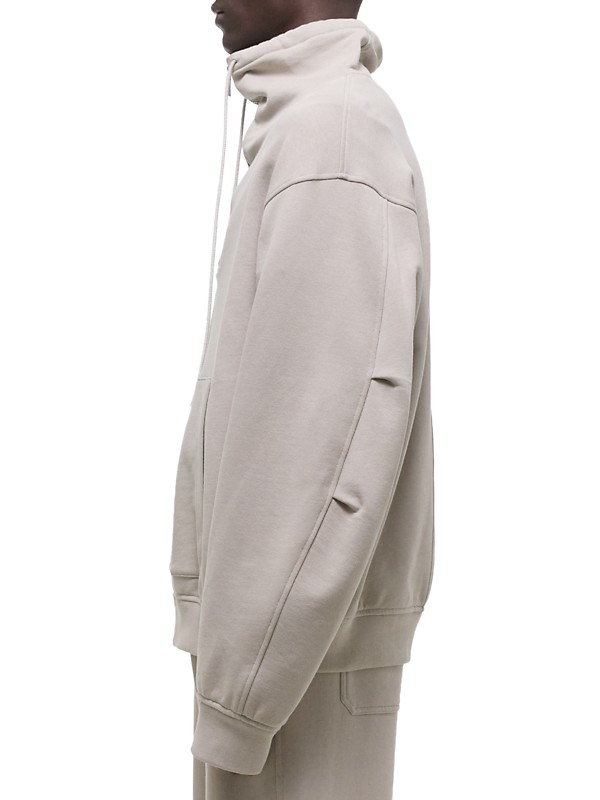 Shop Helmut Lang Funnel Neck Half-Zip Sweatshirt Pullover Shop Helmut Lang Funnel Neck Half-Zip Sweatshirt Pullover