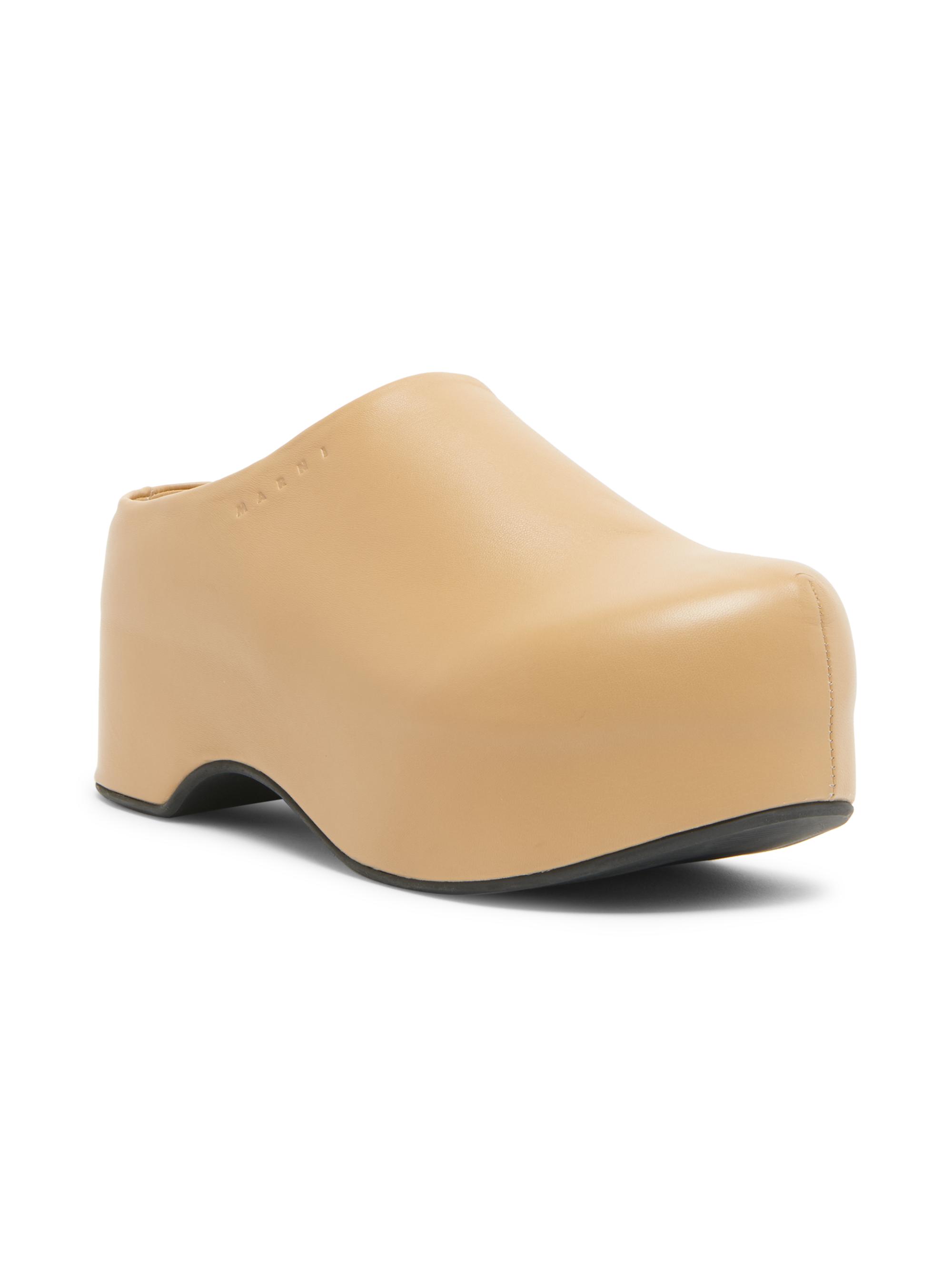 Marni 45MM Monochromatic Leather Sabots | Saks Fifth Avenue
