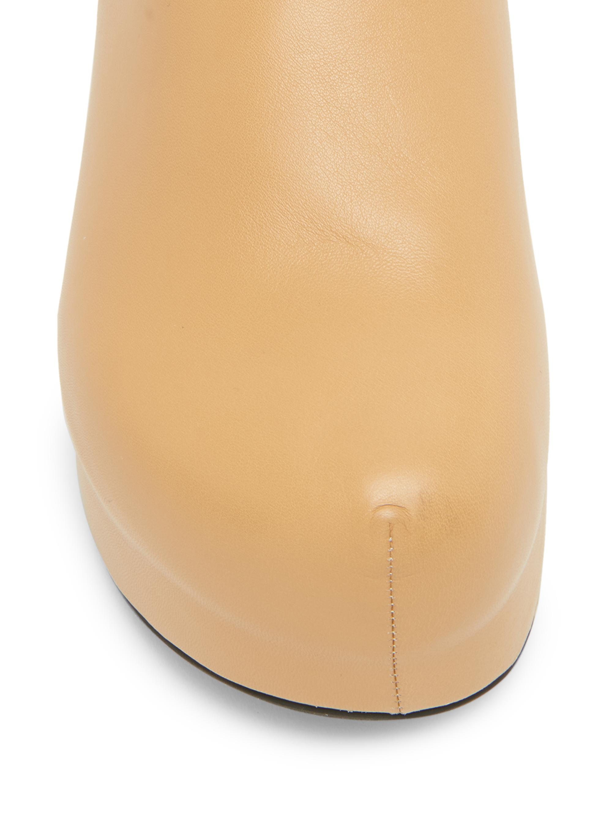 Marni 45MM Monochromatic Leather Sabots | Saks Fifth Avenue