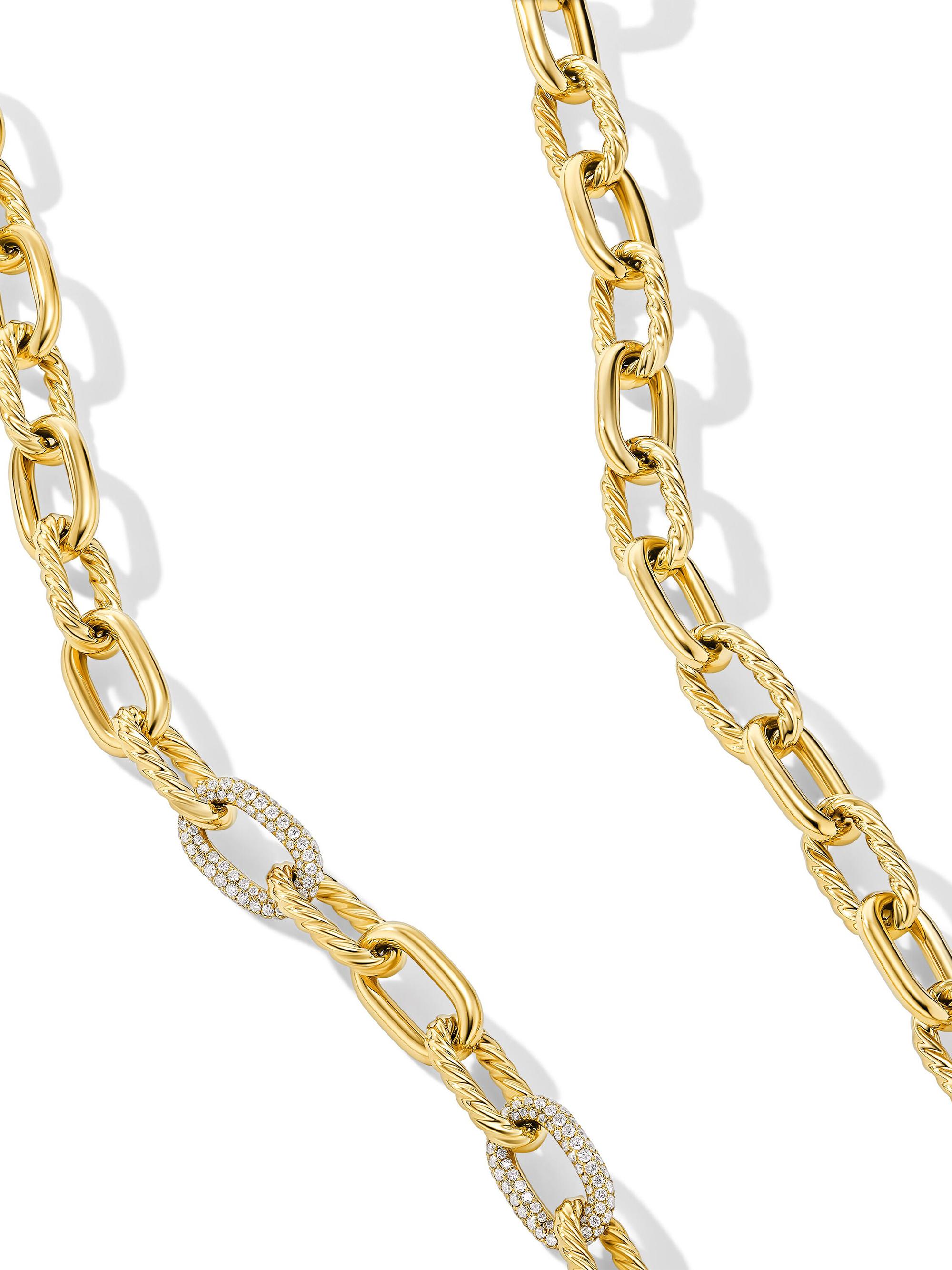 Shop David Yurman DY Madison Chain Necklace in 18K Yellow Gold with ...