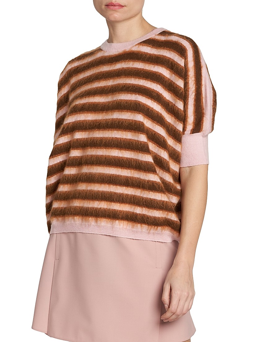 Shop Marni Stripe Textured Wool Sweater | Saks Fifth Avenue Shop Marni Stripe Textured Wool Sweater | Saks Fifth Avenue