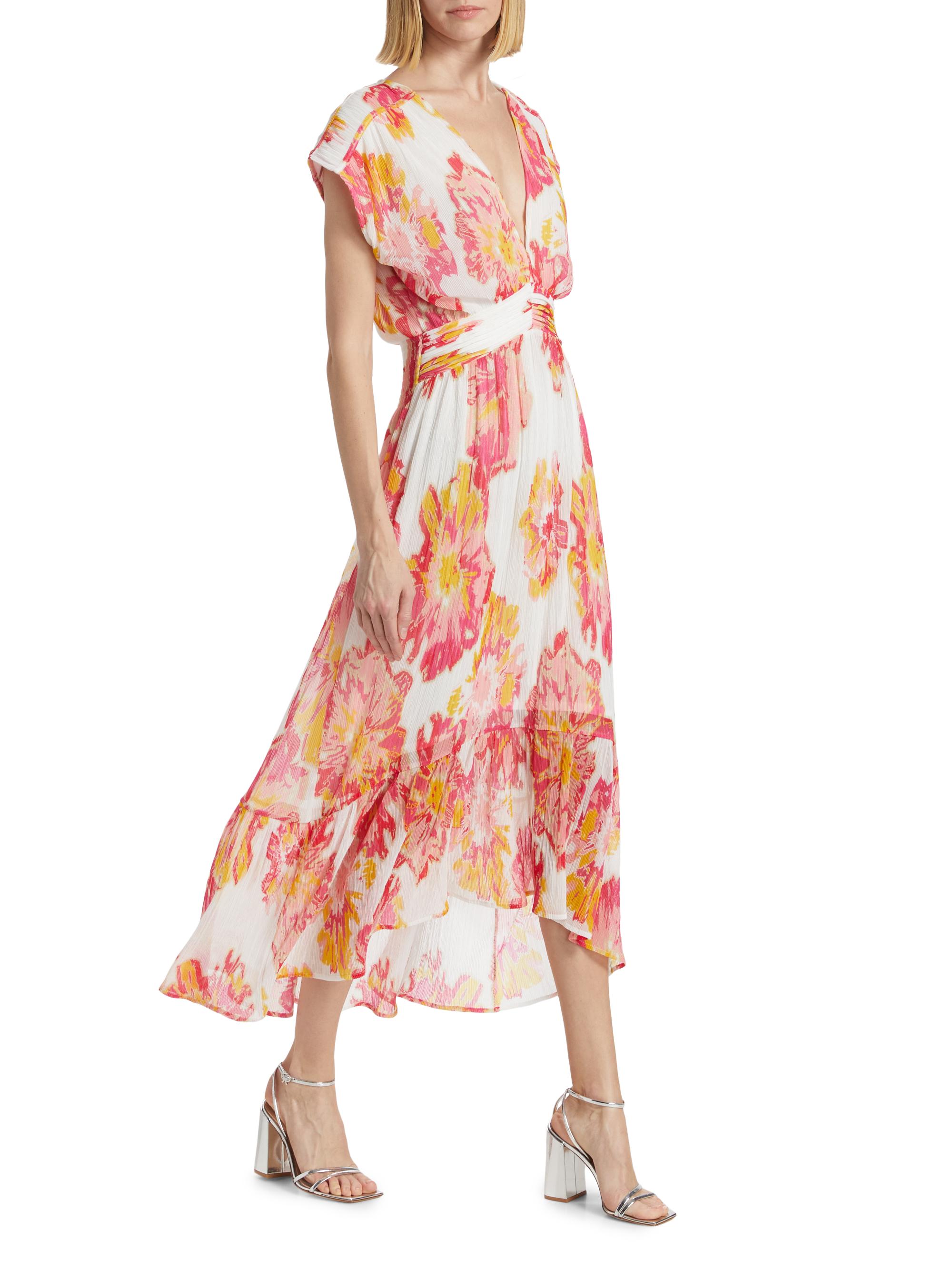 Ramy Brook Rachel Floral Midi-Dress | Saks Fifth Avenue