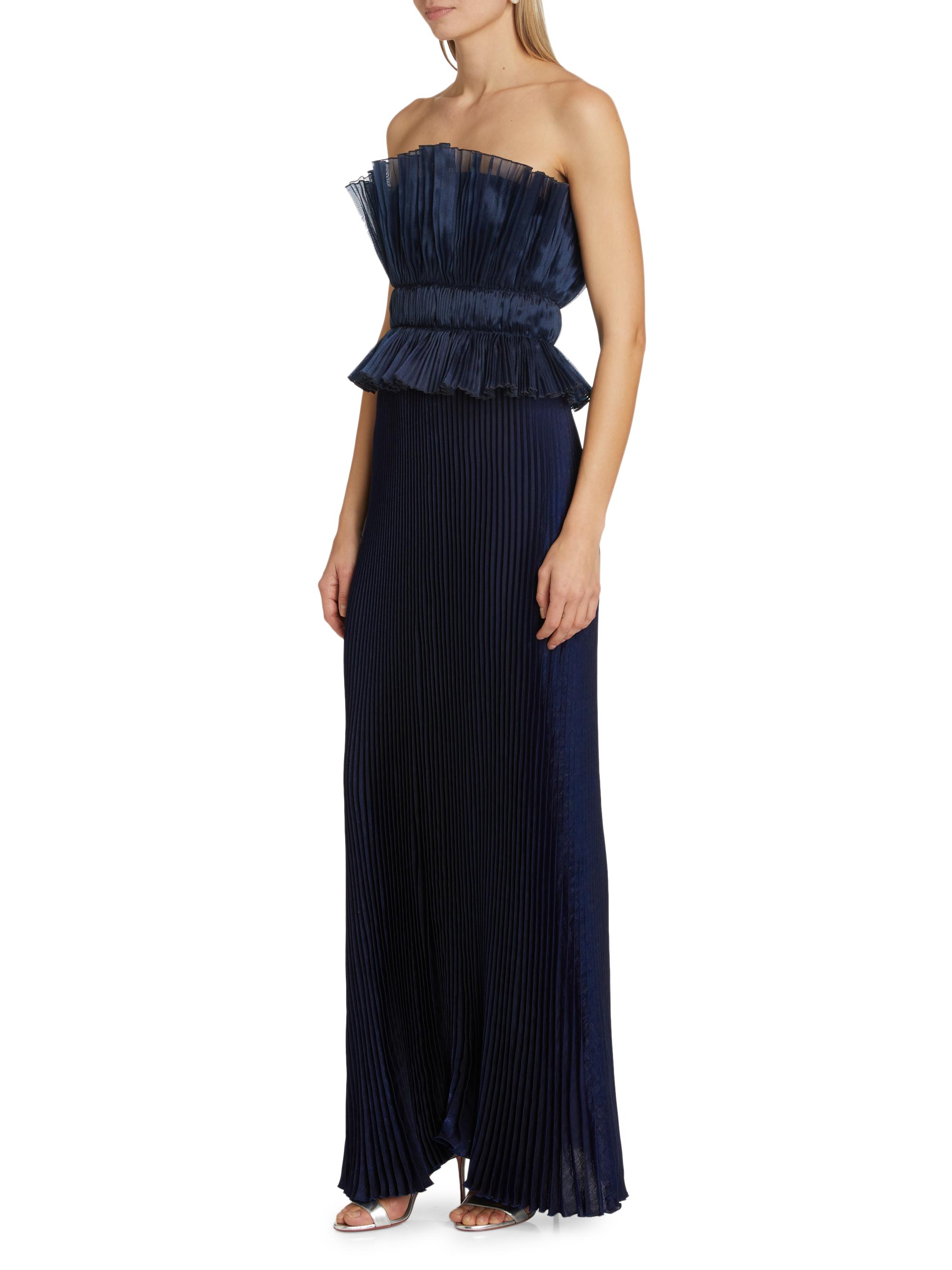 L'Idée Masquerade Strapless Column Gown | Saks Fifth Avenue
