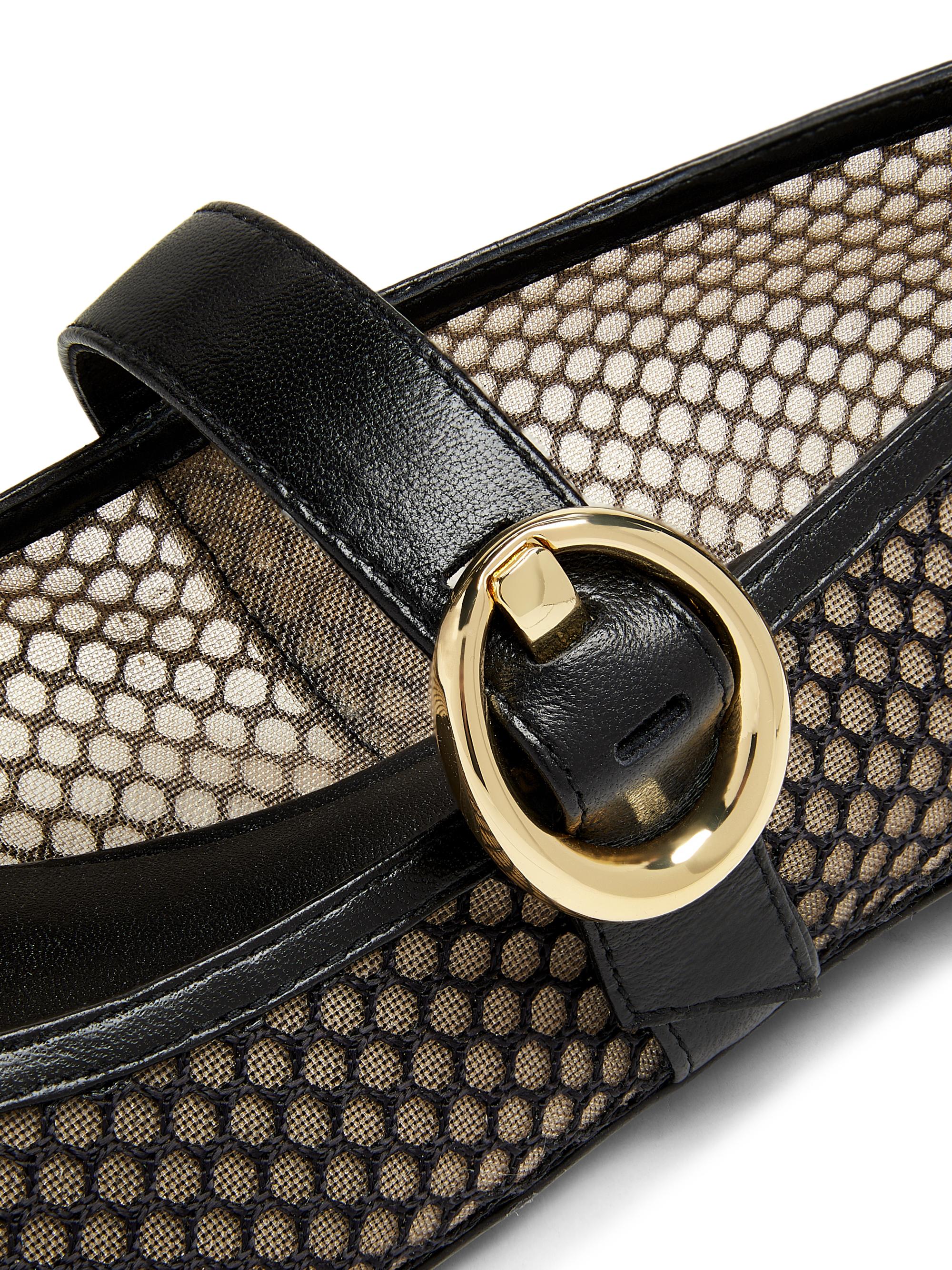 Stuart Weitzman Arabella Mesh & Leather Mary Janes | Saks Fifth Avenue