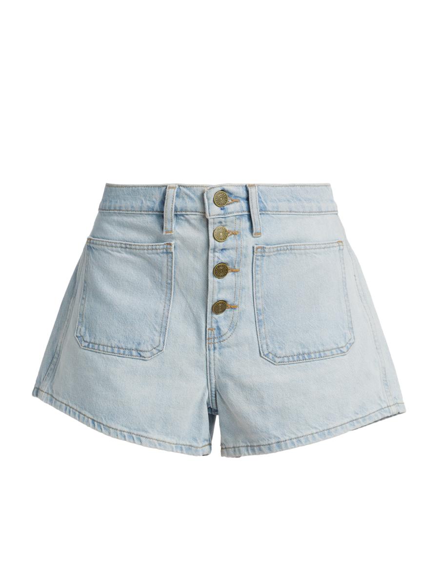 Frame Le Bardot Denim Shorts | Saks Fifth Avenue