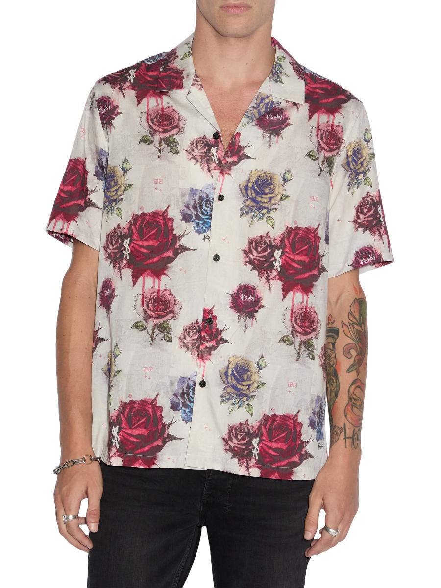 Ksubi Graffiti Rose Camp Shirt | Saks Fifth Avenue