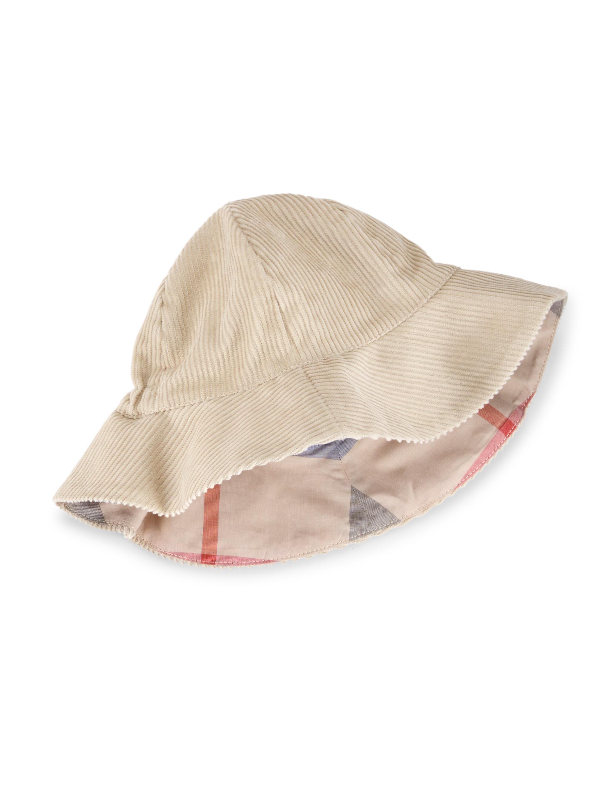 Burberry Baby Girl's 3-Piece Corduroy Bucket Hat, Check Bodysuit ...
