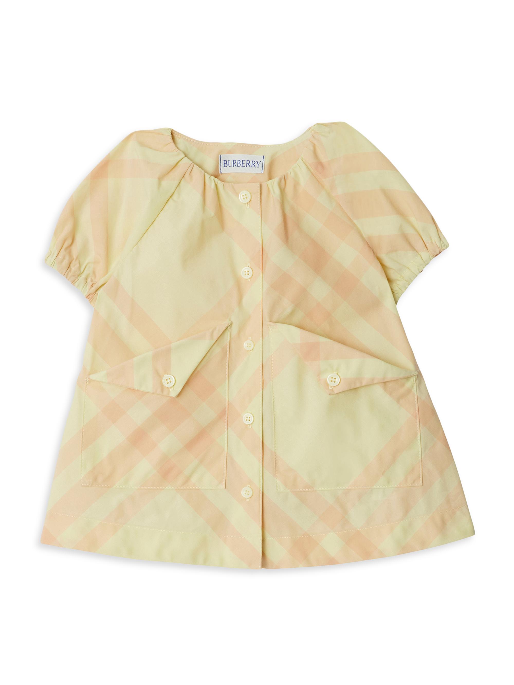 Shop Burberry Baby Girl's 2-Piece Check Dress & Bloomers Set | Saks ...