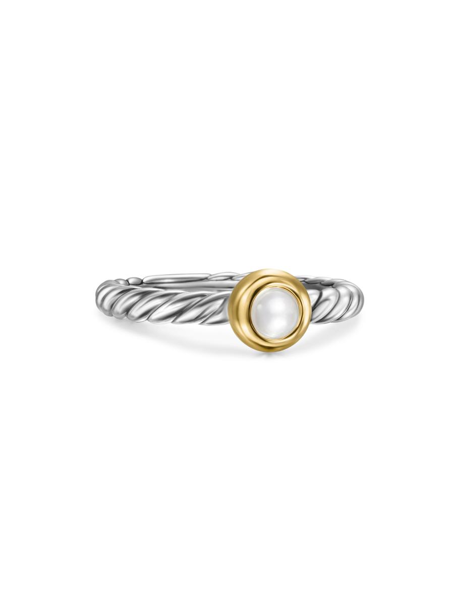 David Yurman Petite Cable Ring in Sterling Silver | Saks Fifth Avenue