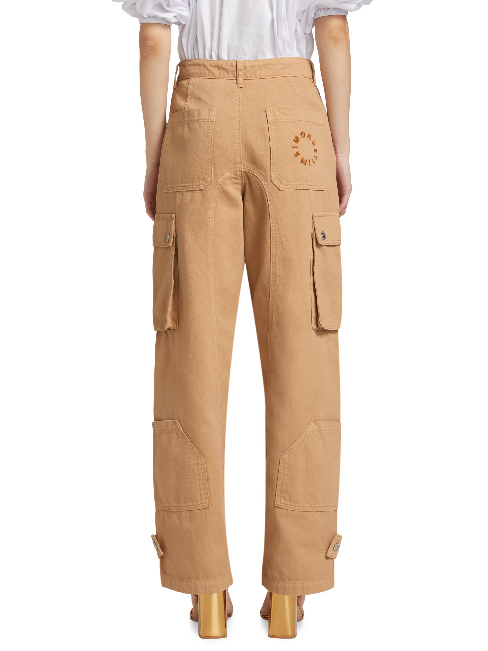 Simon Miller Cotton Twill Wide-Leg Cargo Pants | Saks Fifth Avenue
