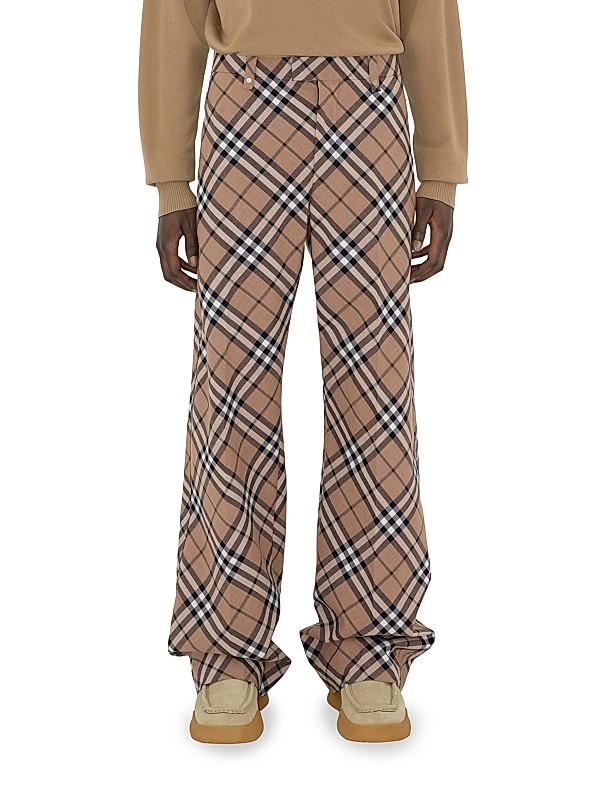 Shop Burberry Linden Check Wool-Blend Pants | Saks Fifth Avenue Shop Burberry Linden Check Wool-Blend Pants | Saks Fifth Avenue