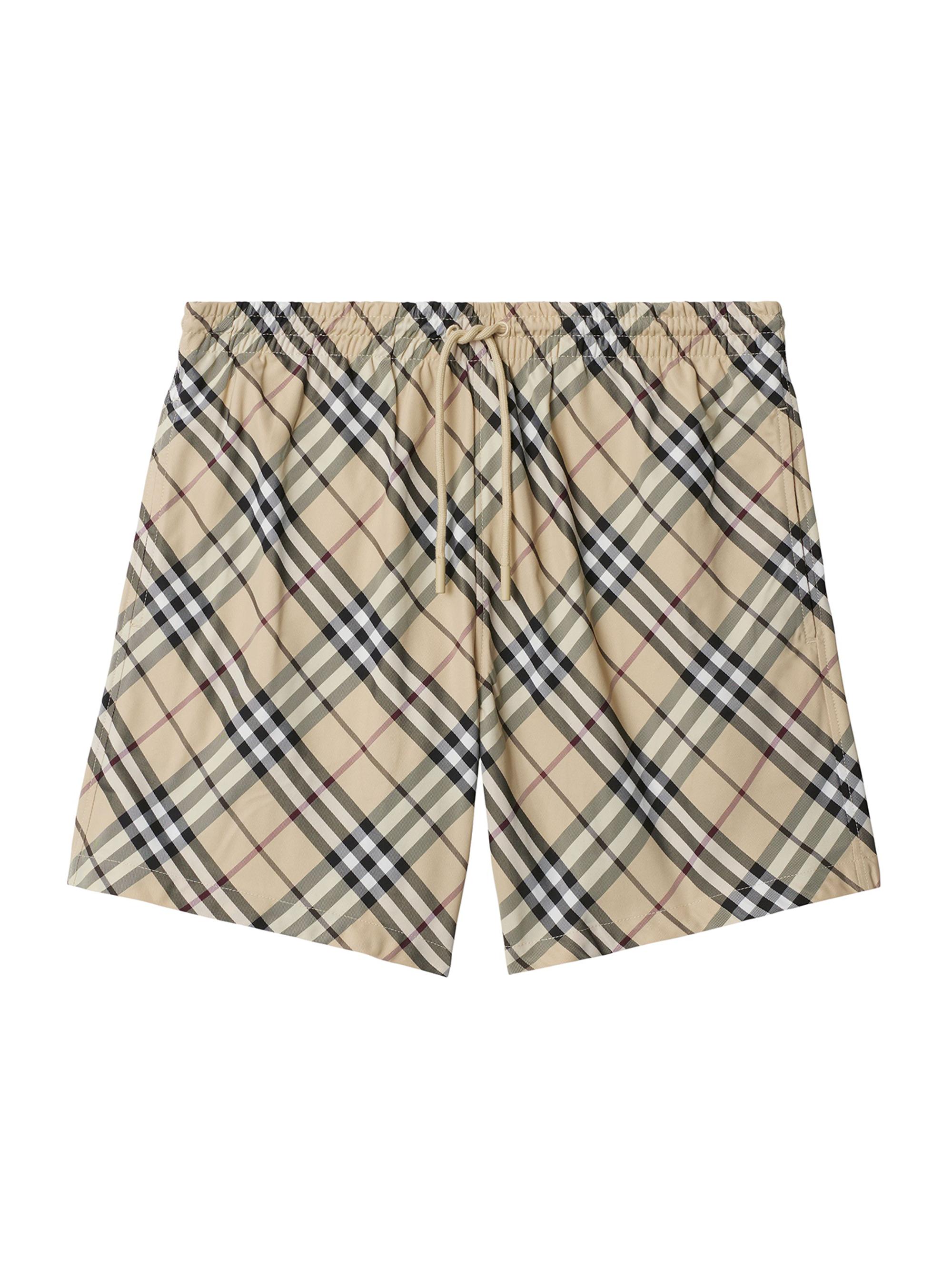 Shop Burberry Check Swim Shorts | Saks Fifth Avenue