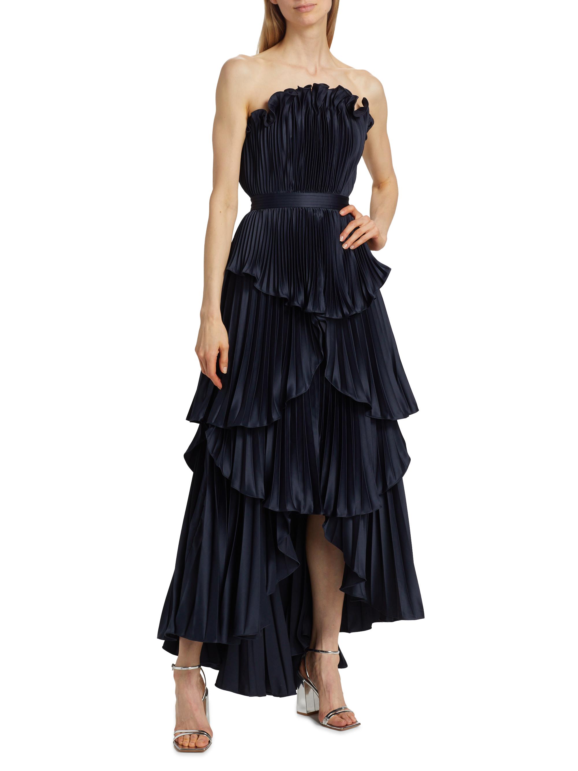 Amur Janey Tiered Shell High-Low Gown | Saks Fifth Avenue