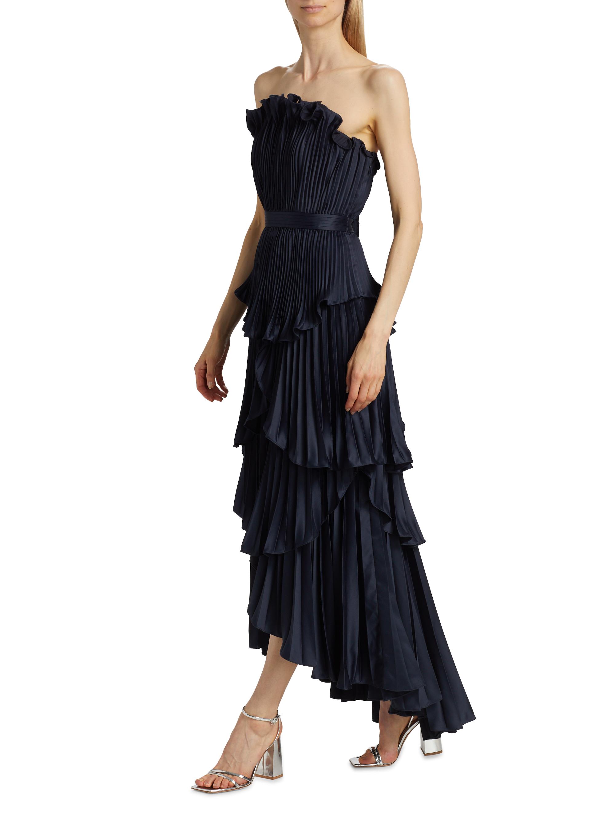 Amur Janey Tiered Shell High-Low Gown | Saks Fifth Avenue