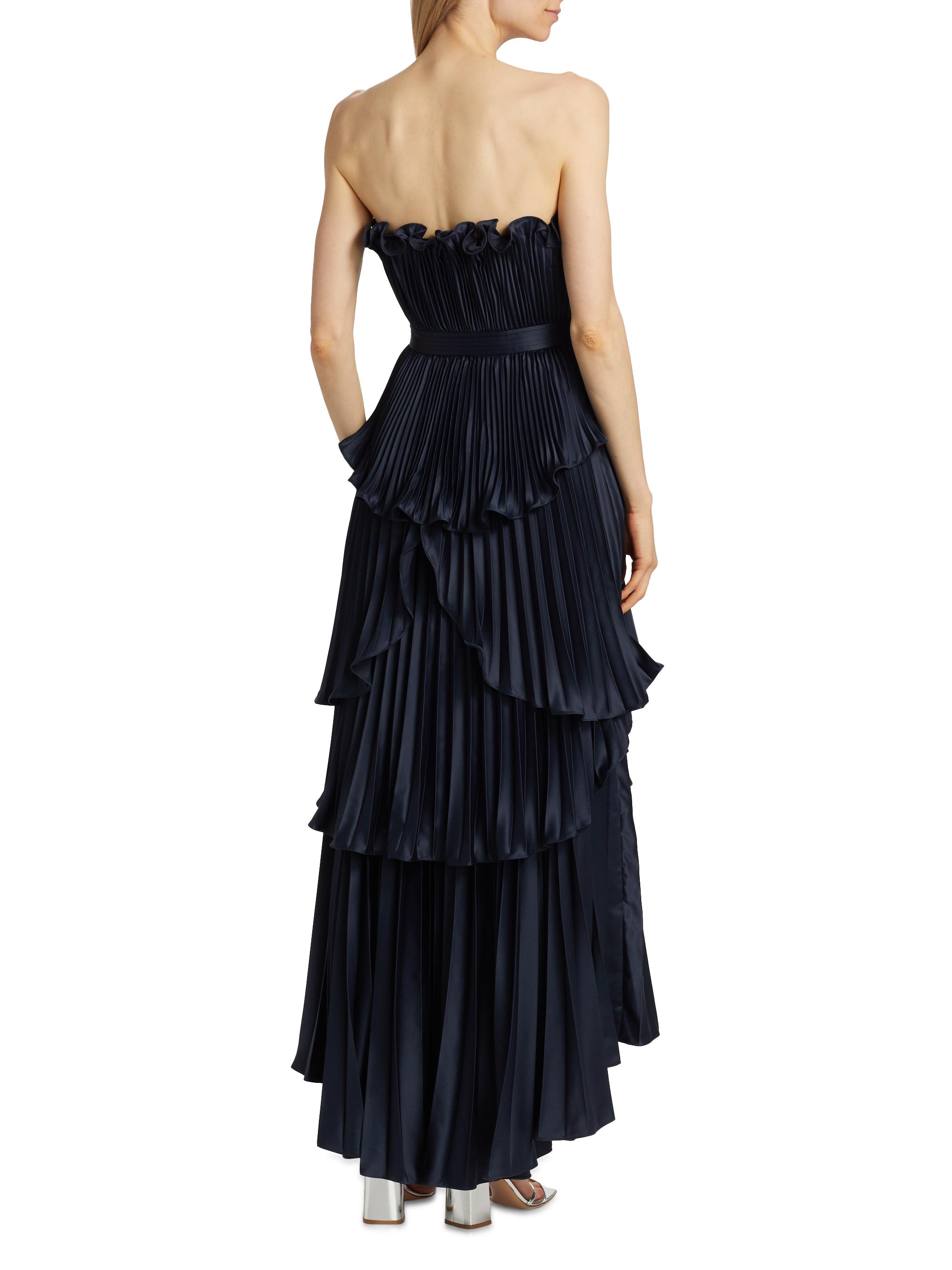 Amur Janey Tiered Shell High-Low Gown | Saks Fifth Avenue