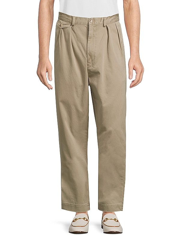 Shop Polo Ralph Lauren Whitman Pleated Cotton Chino Pants Shop Polo Ralph Lauren Whitman Pleated Cotton Chino Pants