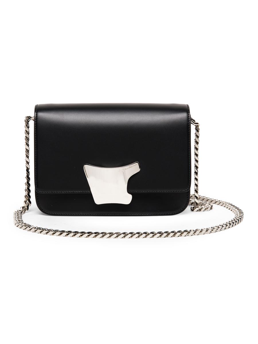 Santoni Buckle-Detailed Leather Crossbody Bag | Saks Fifth Avenue