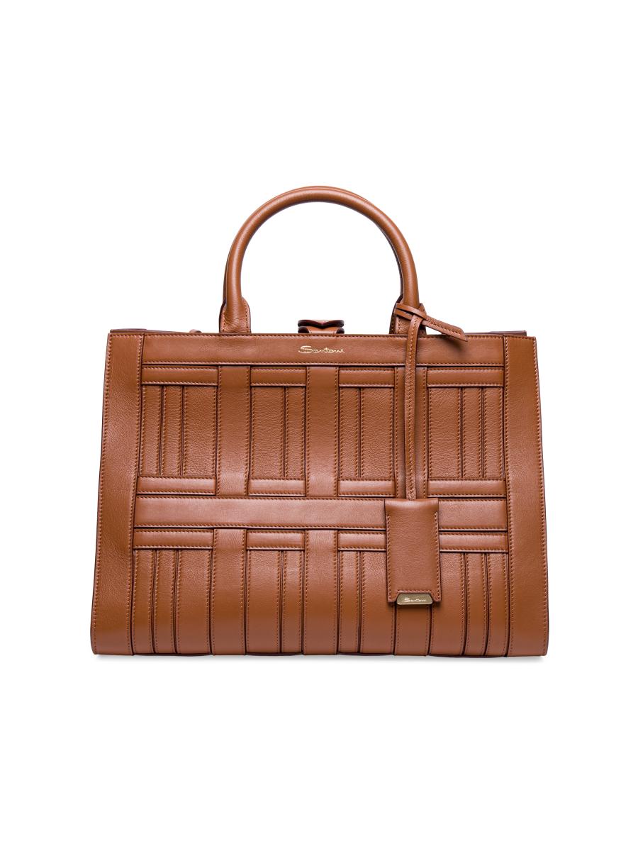 Santoni Beyond Leather Shopper Tote Bag | Saks Fifth Avenue