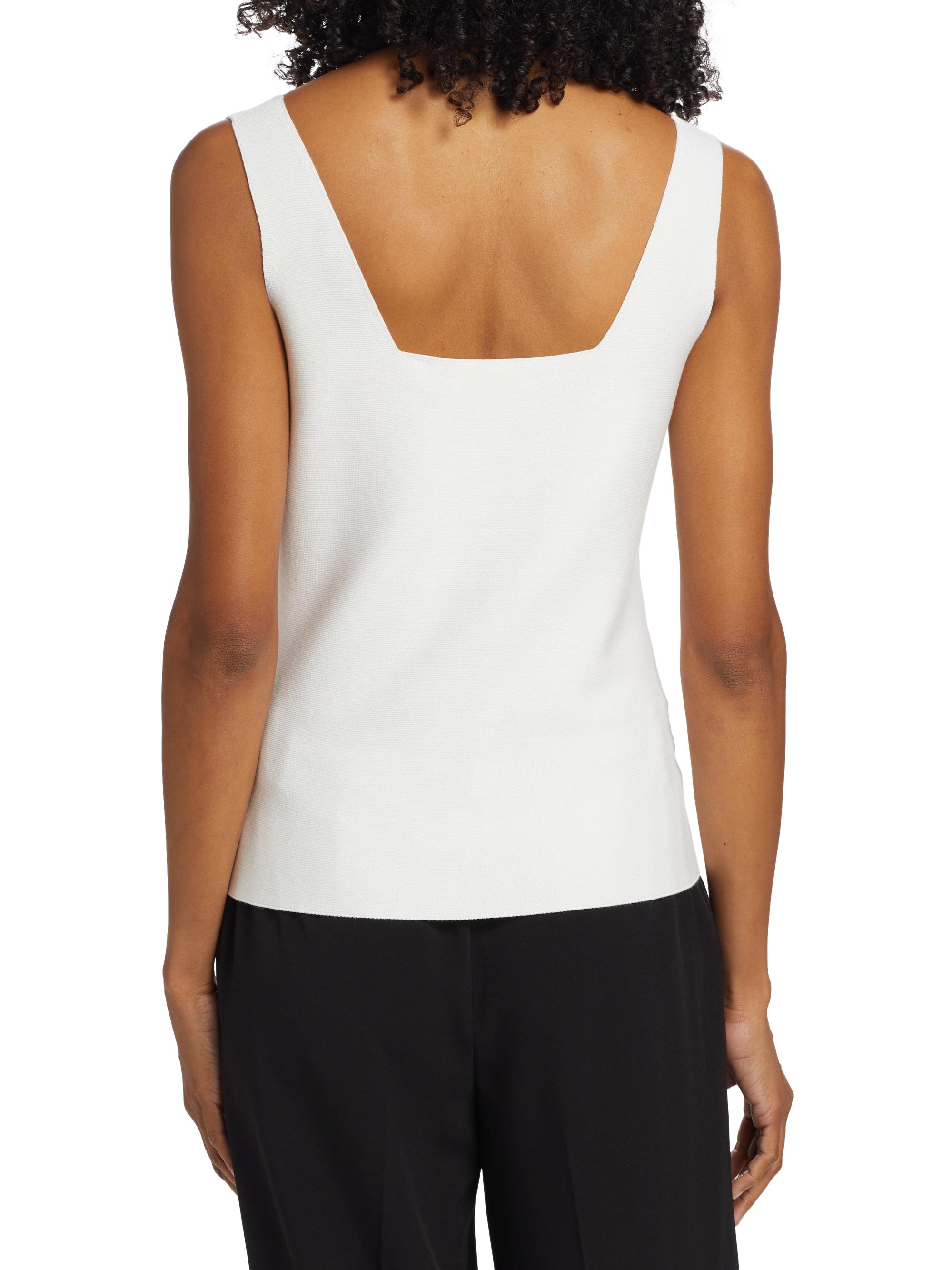 Elie Tahari Ellie Squareneck Knit Tank | Saks Fifth Avenue