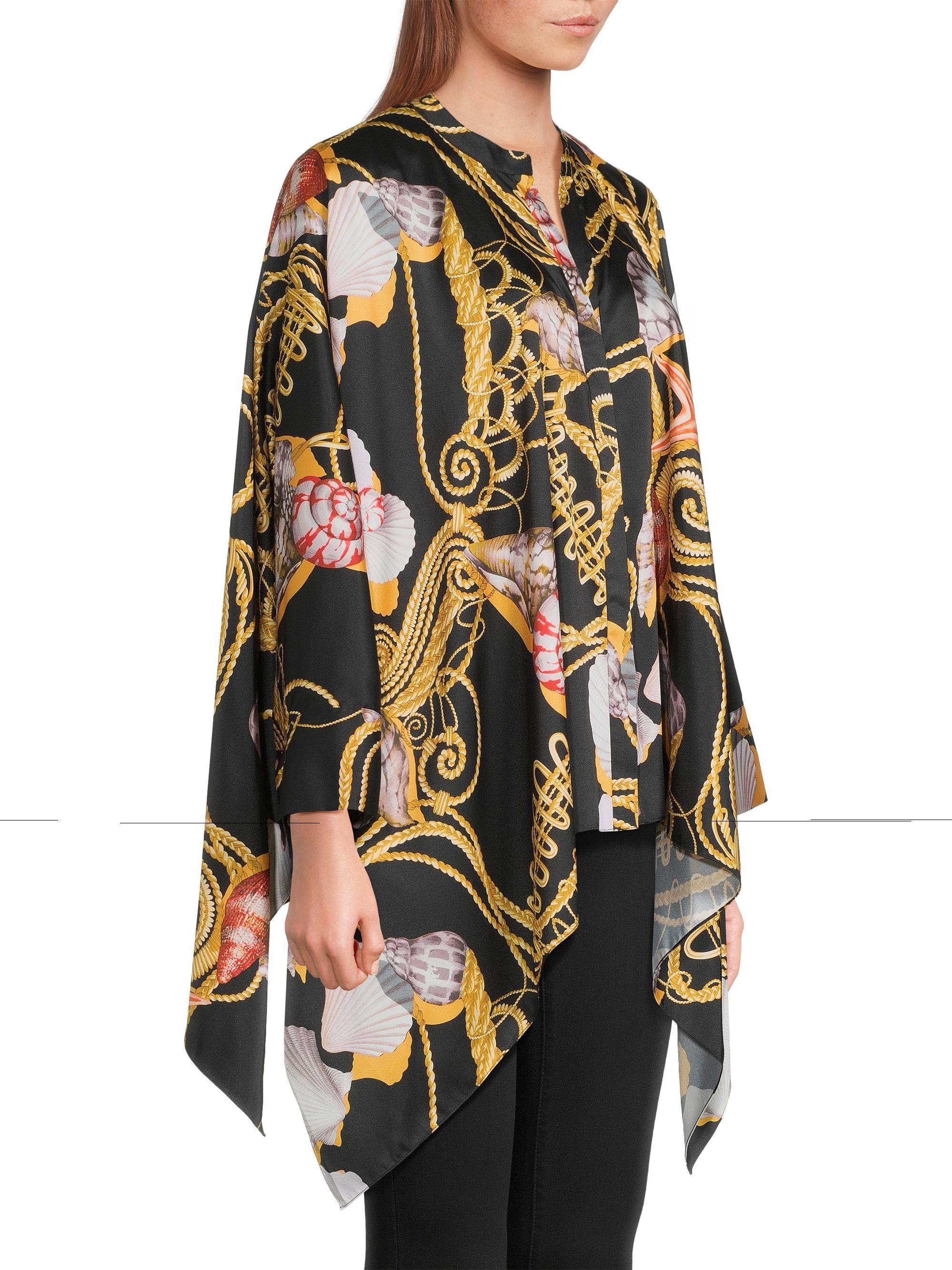 Ungaro Dorelle Status Shell Print Blouse | Saks Fifth Avenue