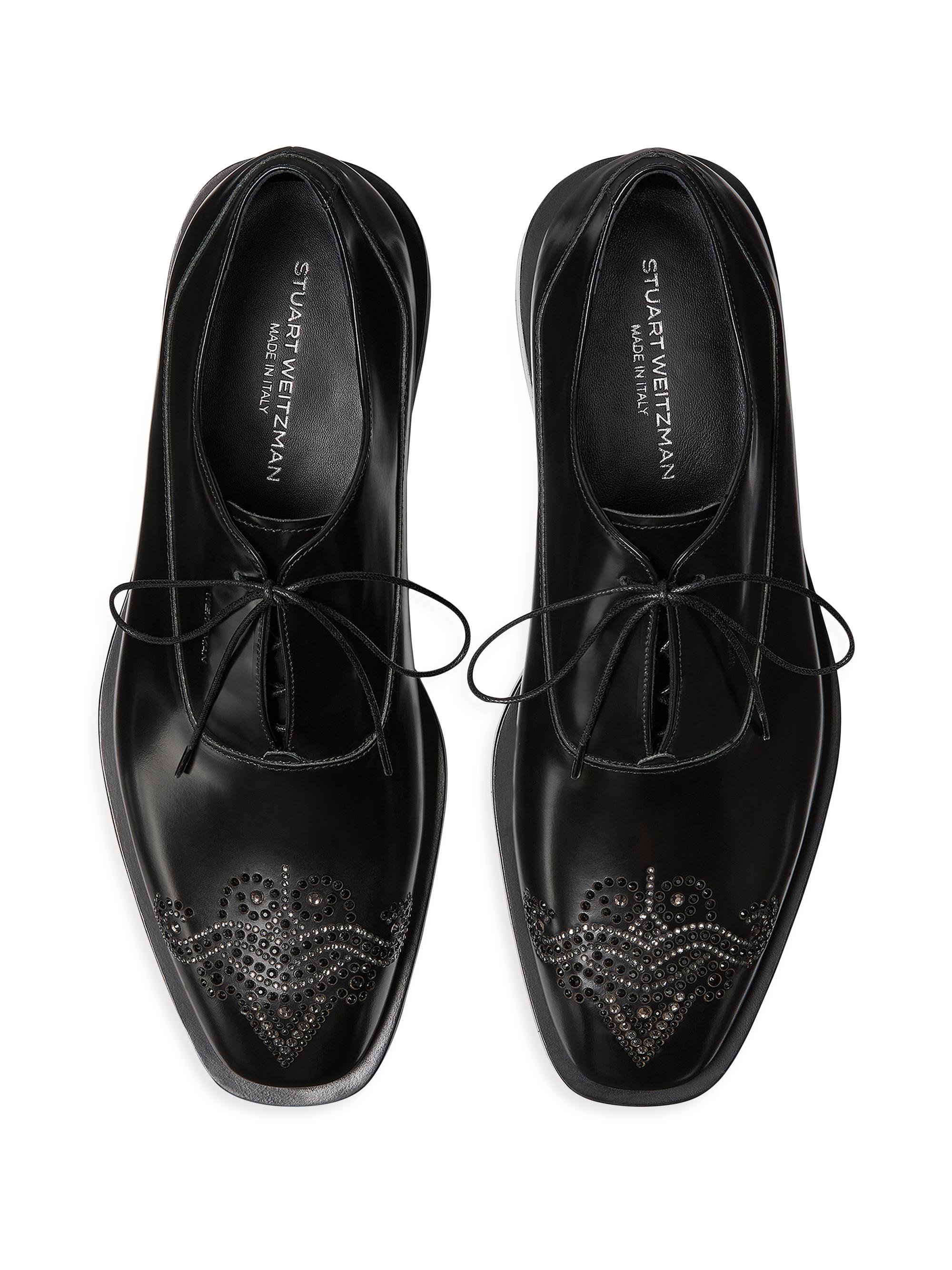 Stuart Weitzman Royce Wingtip Leather Oxfords | Saks Fifth Avenue
