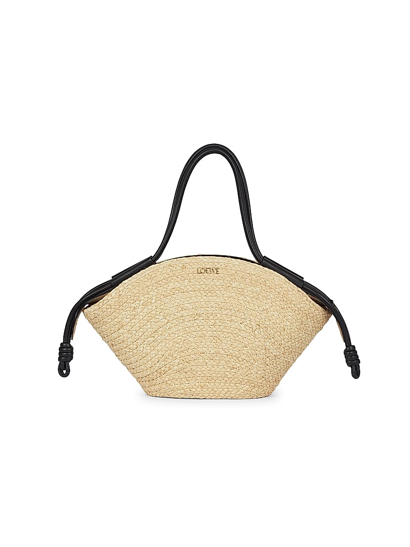 Shop LOEWE Small Paseo Raffia & Leather Basket Bag | Saks Shop LOEWE Small Paseo Raffia & Leather Basket Bag | Saks