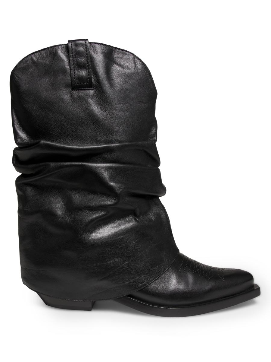 Schutz Zachy 40MM Leather Booties | Saks Fifth Avenue