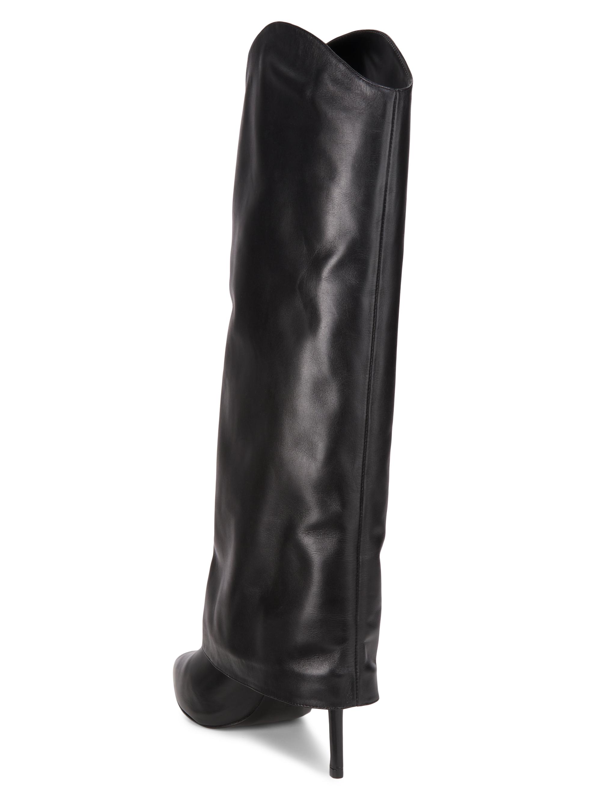Schutz Maryana 90MM Leather Stiletto Boots | Saks Fifth Avenue