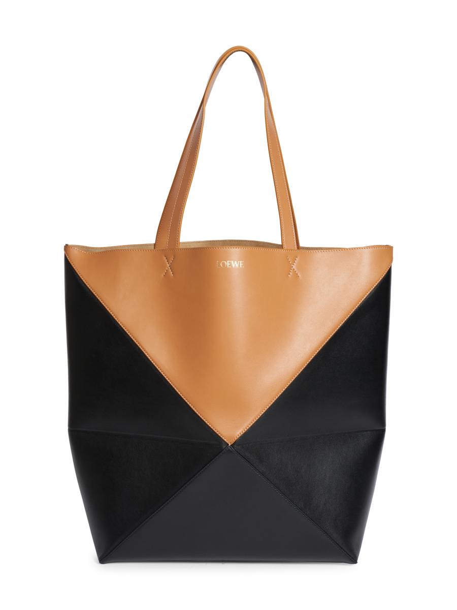 LOEWE Large Puzzle Colorblocked Leather Tote Bag | Saks Fifth Avenue