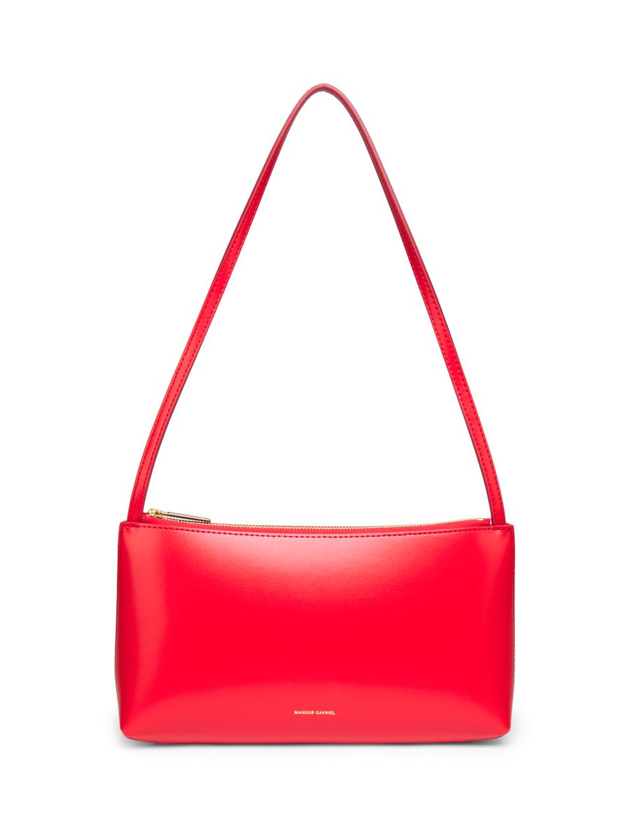 Shop Mansur Gavriel Gaia Leather Shoulder Bag | Saks Fifth Avenue