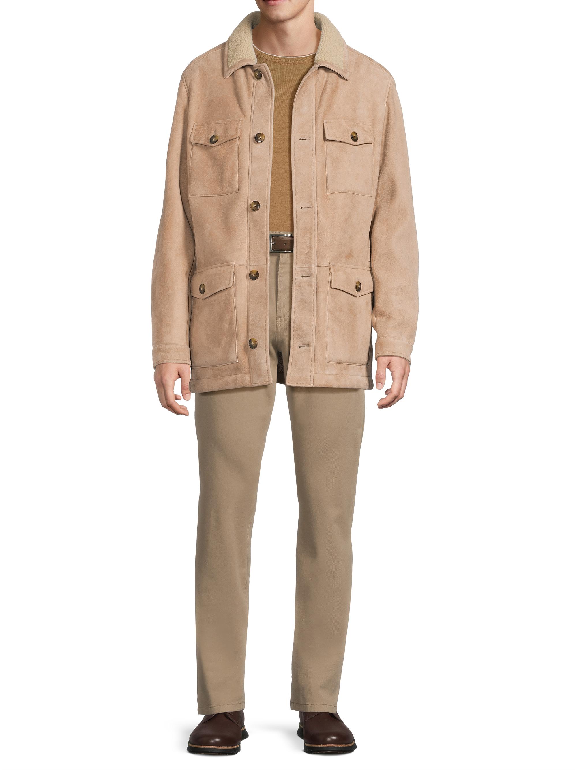 Canali Suede & Shearling Field Jacket | Saks Fifth Avenue