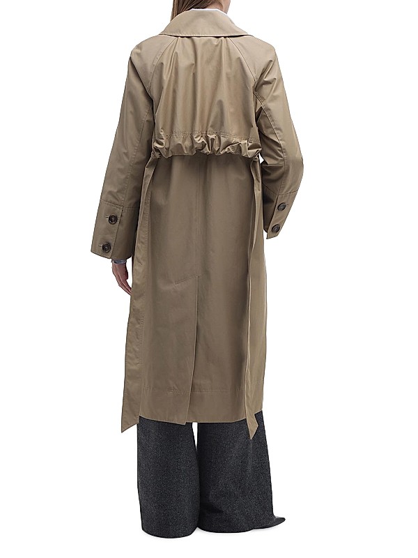 Shop Barbour Beatrix Longline Trench Coat | Saks Fifth Avenue Shop Barbour Beatrix Longline Trench Coat | Saks Fifth Avenue